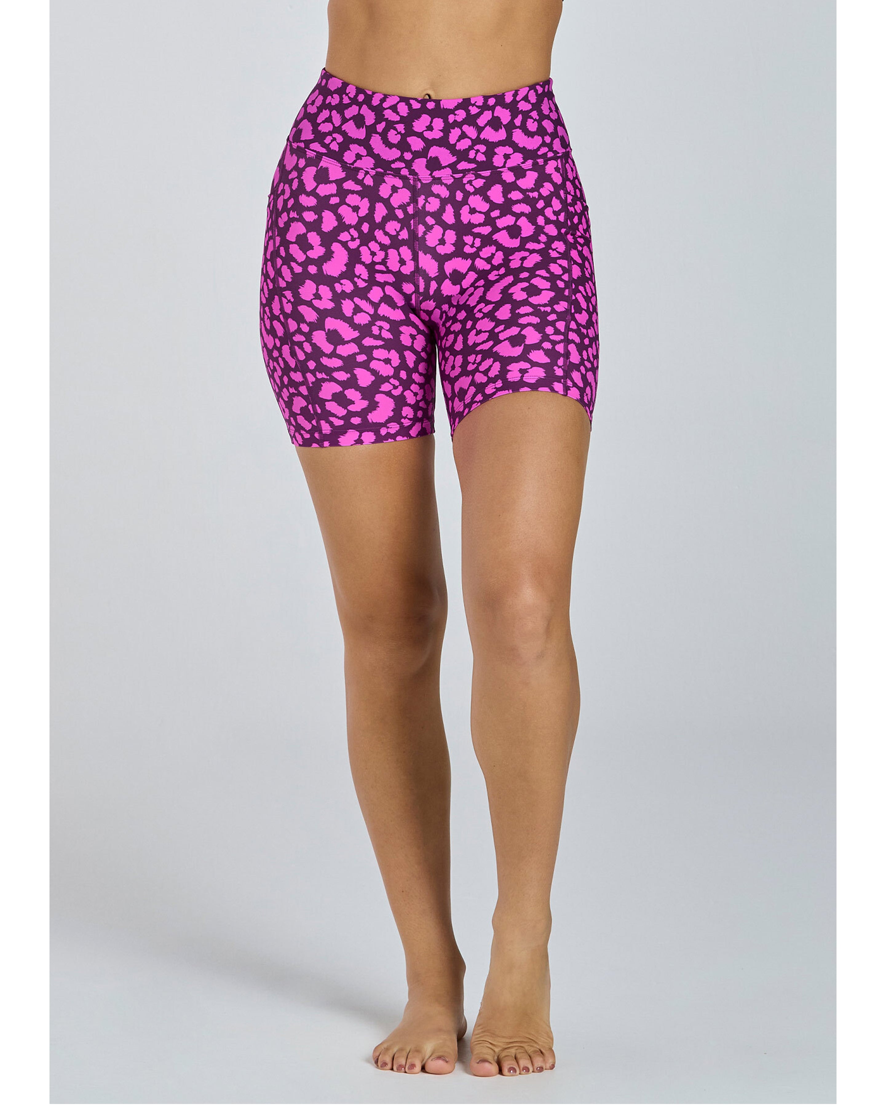 Abi & Joseph Run Swim Active Dual Pocket Mid Thigh Short - Still a Vib ...