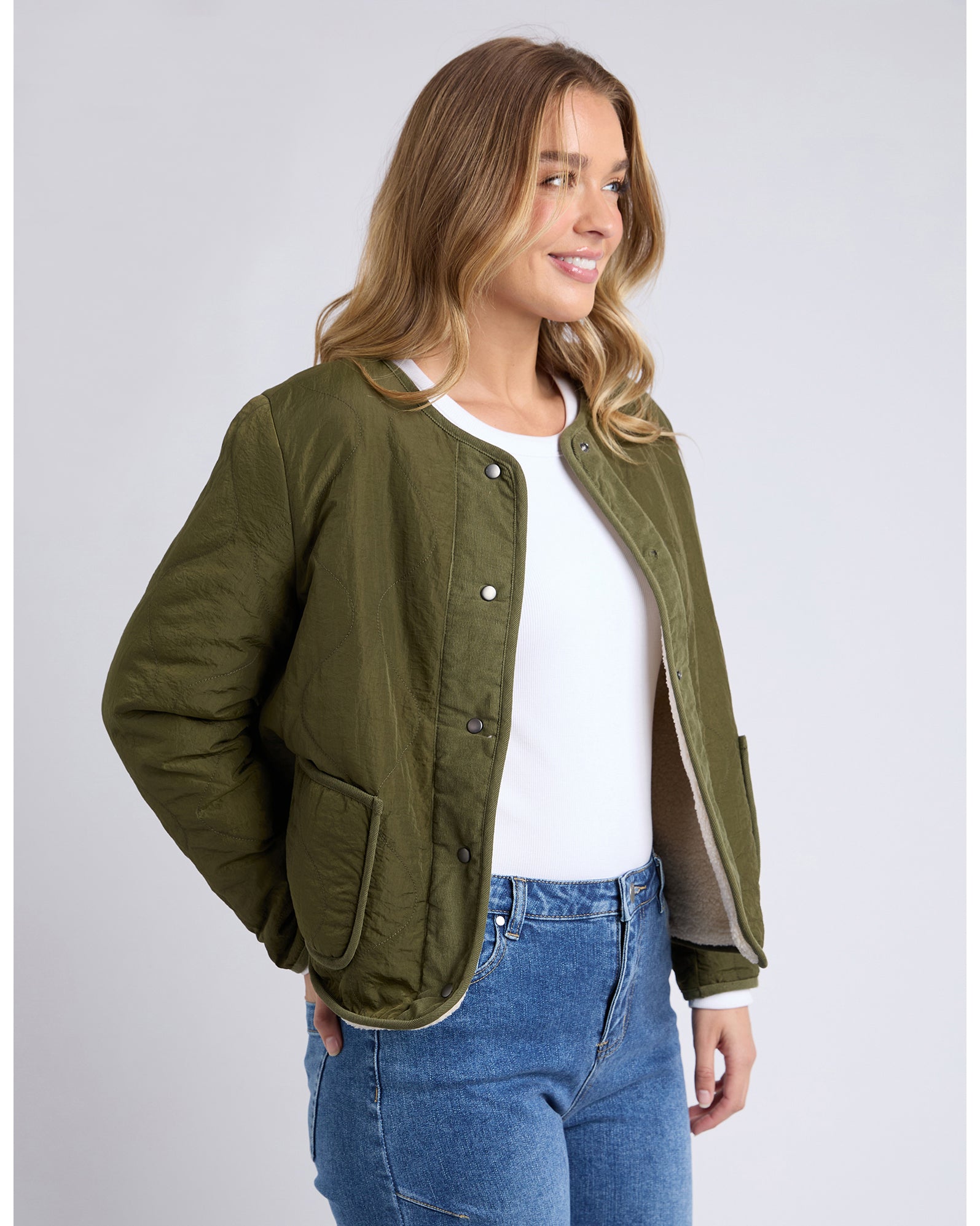 Foxwood Alberta Quilted Jacket - Winter Moss – Fearless Wanaka