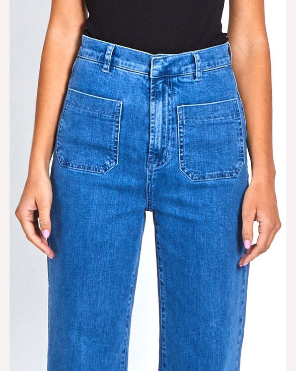 Monaco Jeans Milan Wide Leg Jean - Blue – Fearless Wanaka