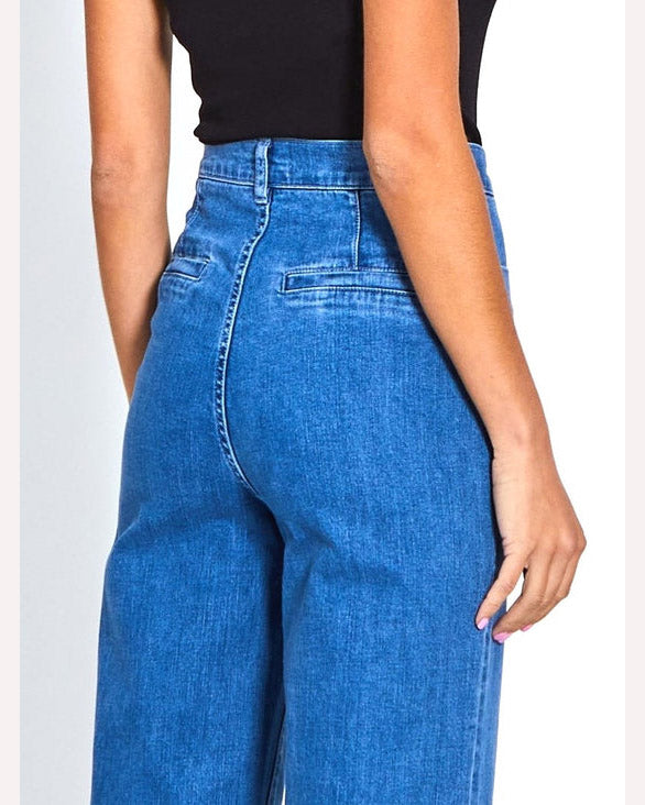 Monaco Jeans Milan Wide Leg Jean - Blue – Fearless Wanaka