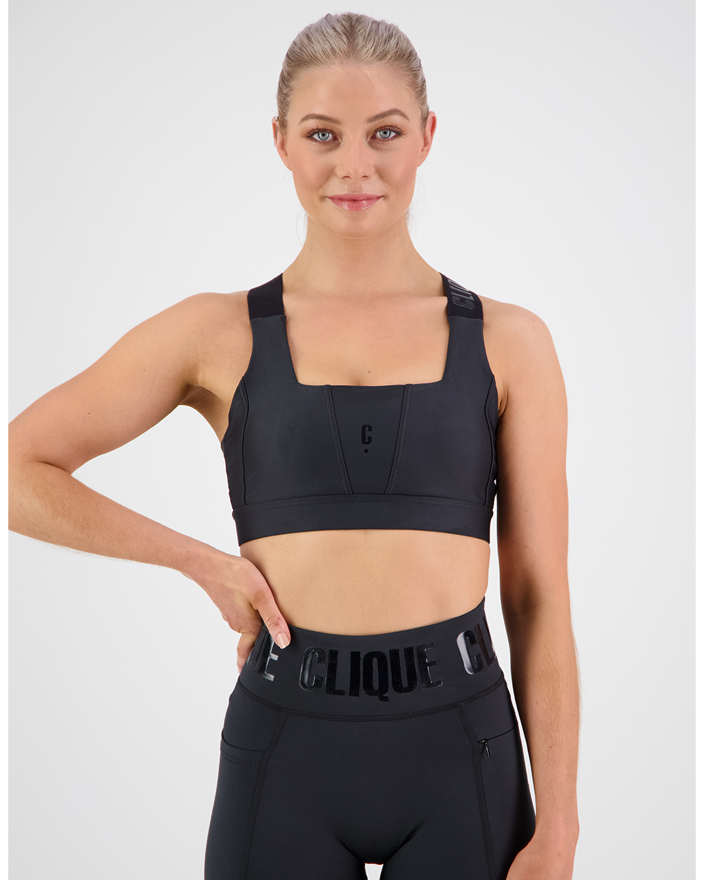 Clique Super Support Bra - Stealth – Fearless Wanaka